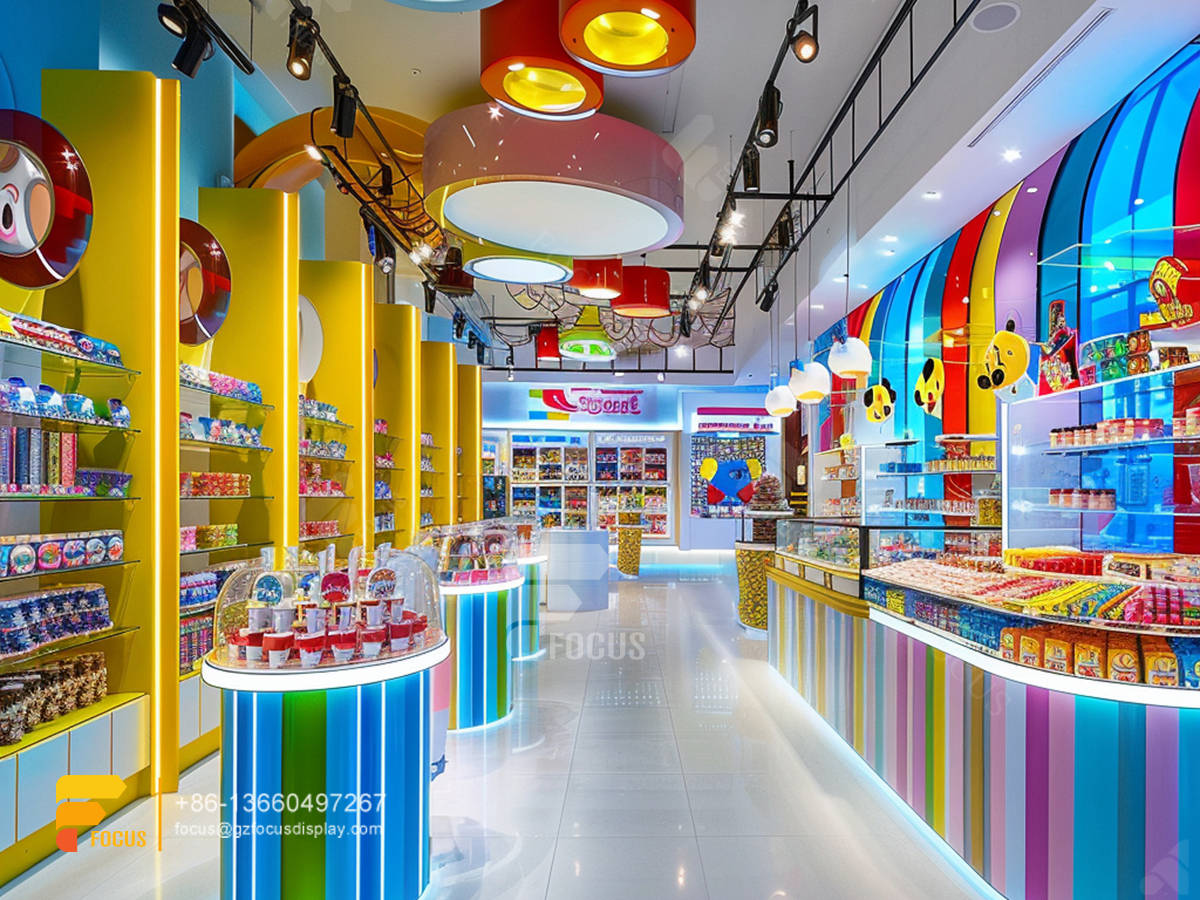 Snacks Display Counter Sweet Shop Interior Design Chocolate Counter