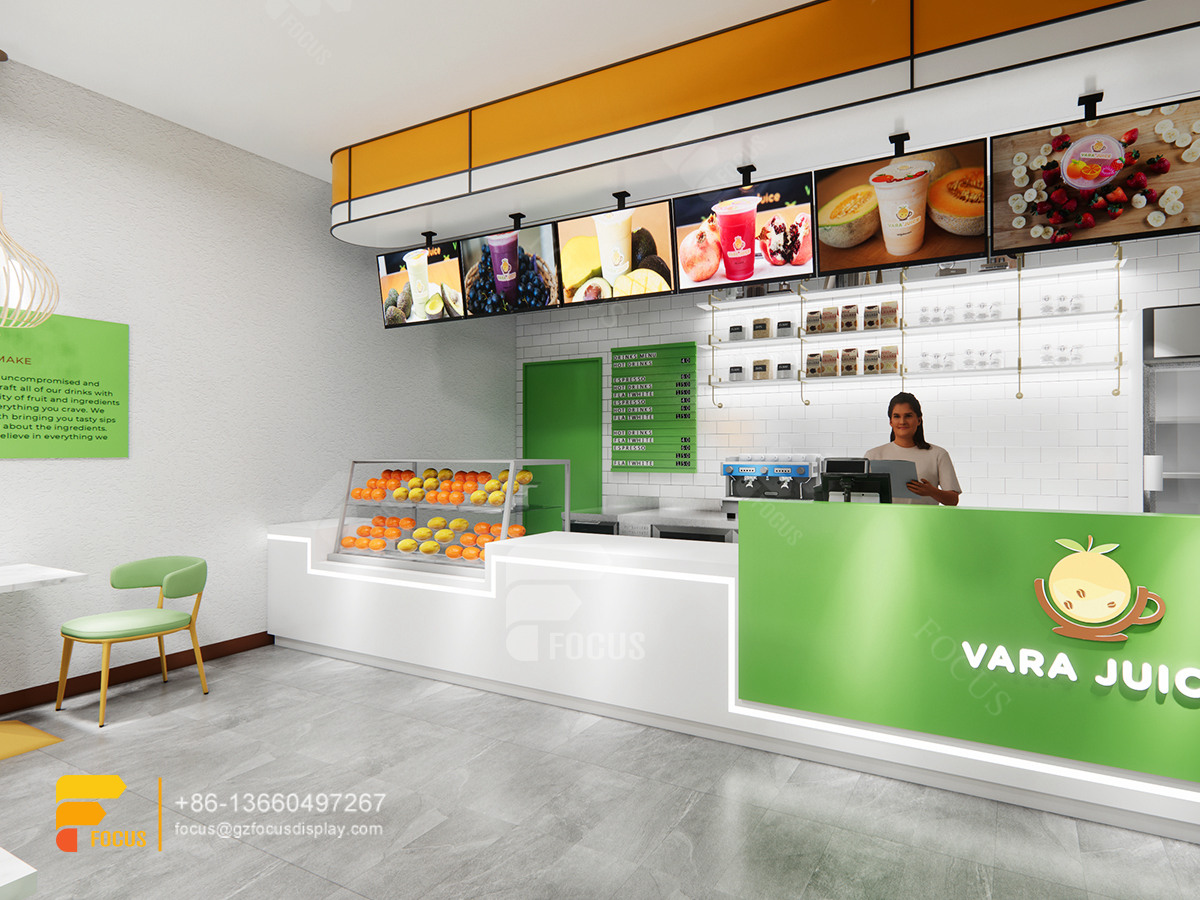 Cafe Layout Design Coffee Shop Display Case Milk Tea House Interior Design