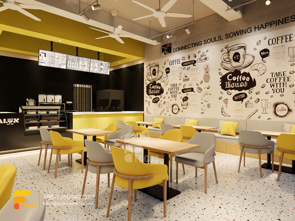 Cafe Shop Interior Design Coffee Shop Display Shelving Milk Tea Shop Design