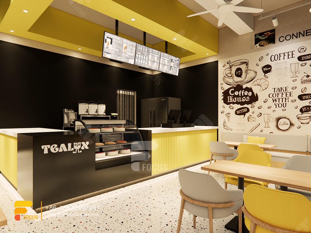 Cafe Shop Interior Design Coffee Shop Display Shelving Milk Tea Shop Design