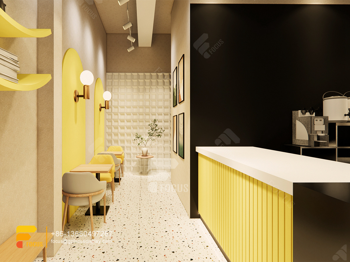 Cafe Shop Interior Design Coffee Shop Display Shelving Milk Tea Shop Design