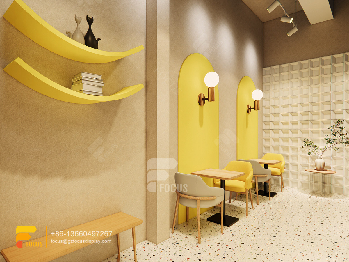 Cafe Shop Interior Design Coffee Shop Display Shelving Milk Tea Shop Design