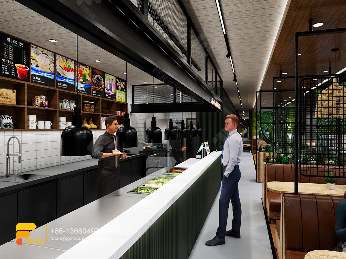 Coffee House Interior Design Cafe Counter Layout Simple Milk Tea Shop ...