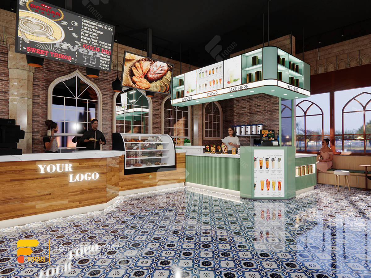 Coffee Shop Design Coffee Display Counter Milk Tea Shop Design