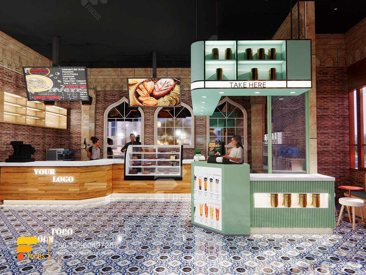 Coffee Shop Design Coffee Display Counter Milk Tea Shop Design