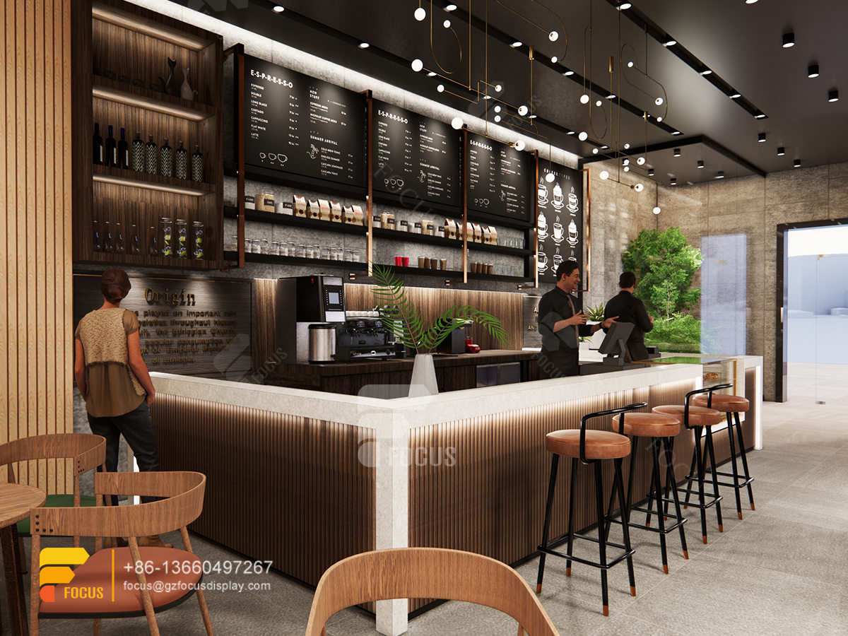 Coffee Store Design Coffee Display Stand Milk Tea Counter Design