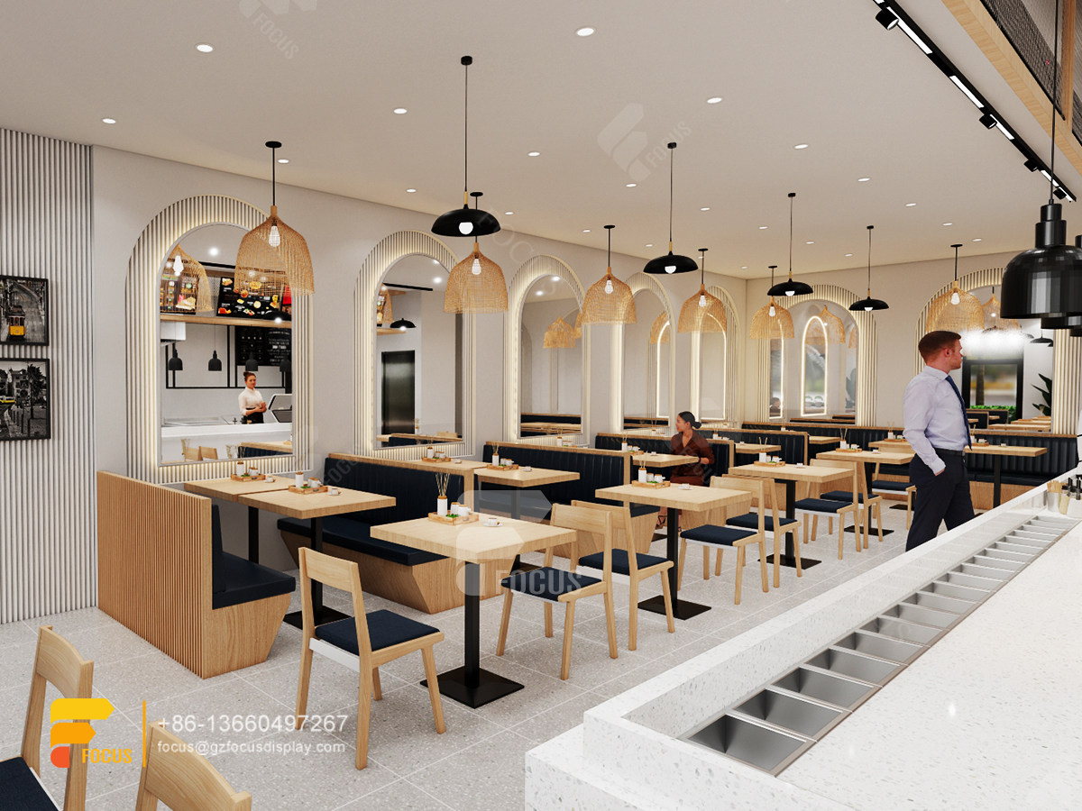Interior Design Cafe Cash Counter Milk Tea House Interior Design