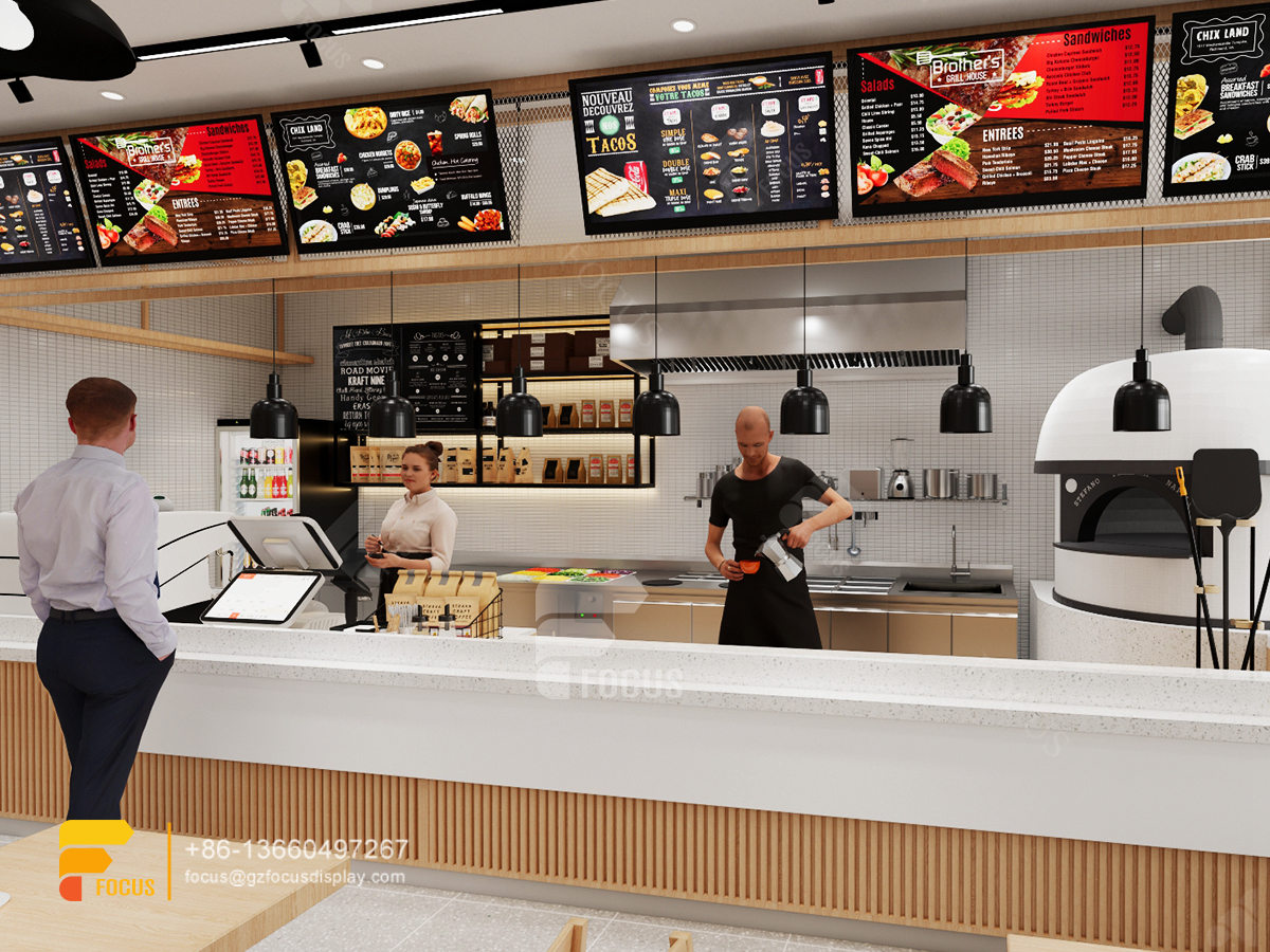 Interior Design Cafe Cash Counter Milk Tea House Interior Design