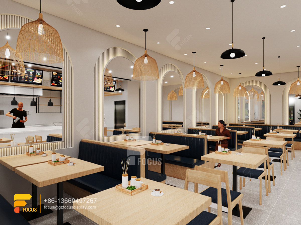 Interior Design Cafe Cash Counter Milk Tea House Interior Design