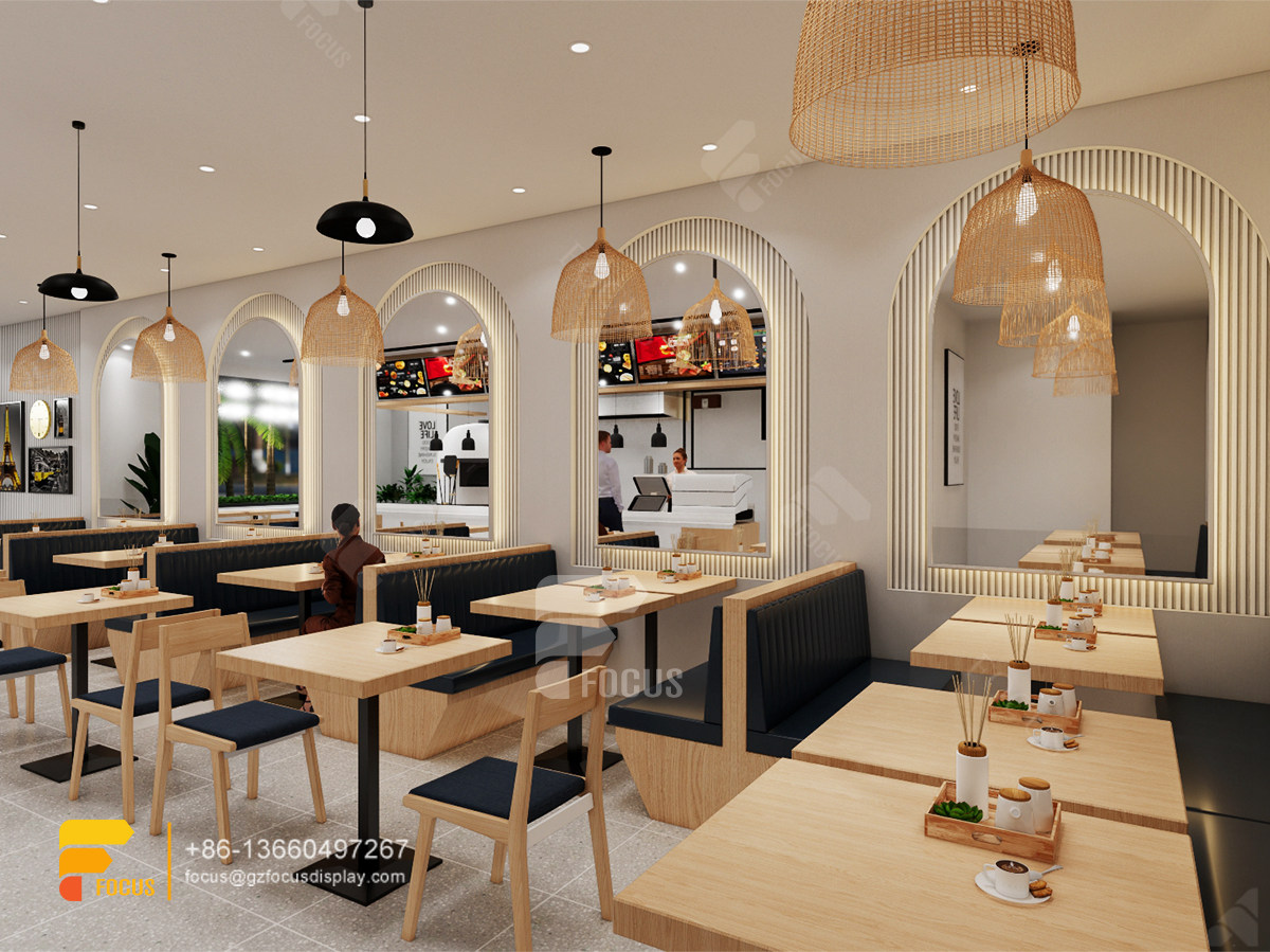 Interior Design Cafe Cash Counter Milk Tea House Interior Design