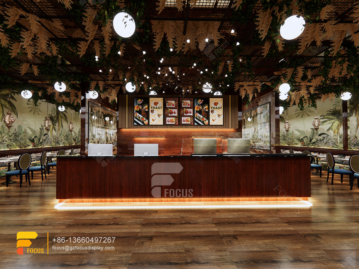 Interior Design Coffee Display Rack Milk Tea House Design