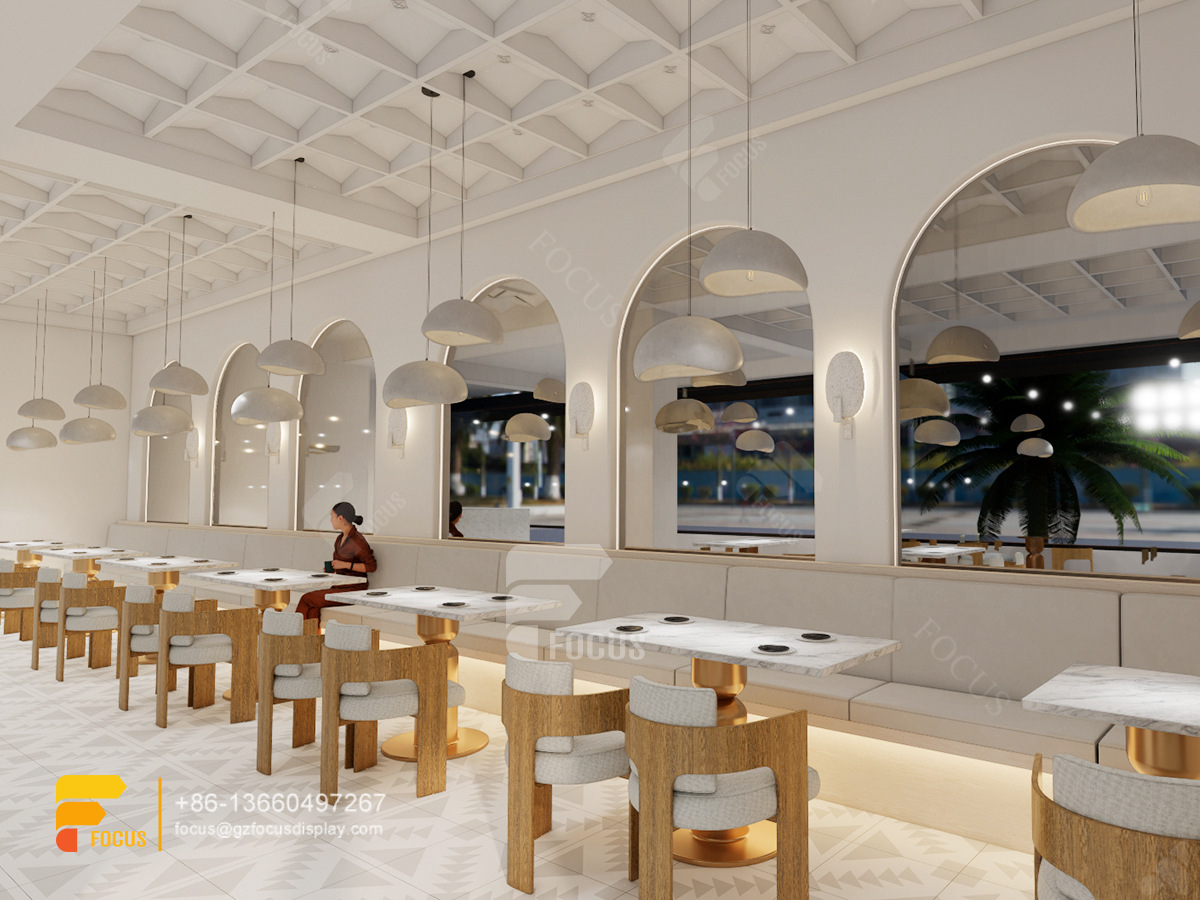 Modern Cafe Design Interior Coffee Shop Display Case Milk Tea Counter ...