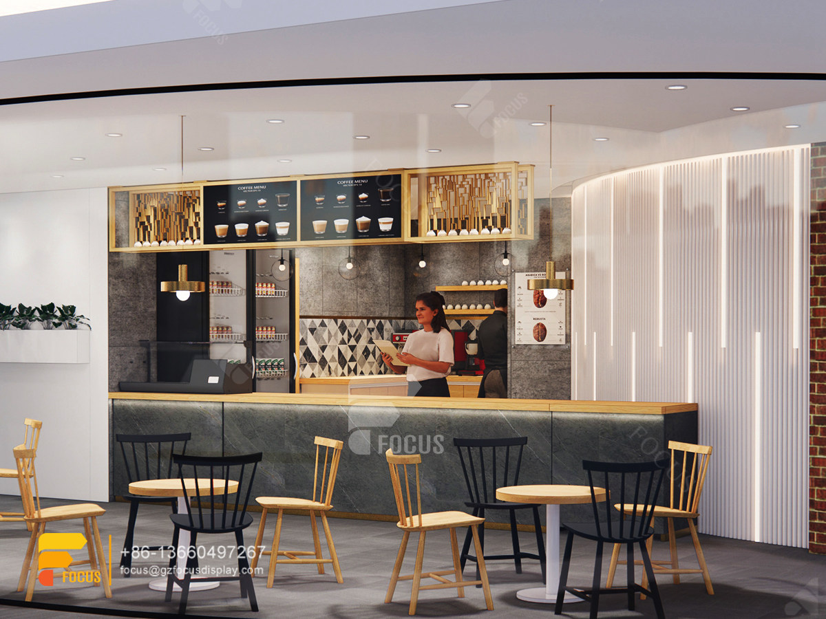 Simple Coffee Shop Interior Design Coffee Counter Bubble Tea Store Layout