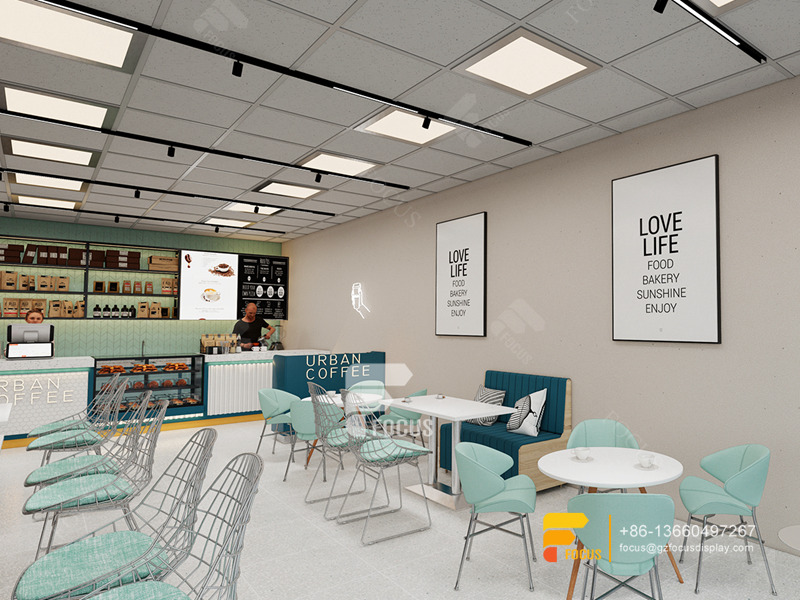 Design Interior Cafe Modern Cafe Counter Bubble Tea Counter Design