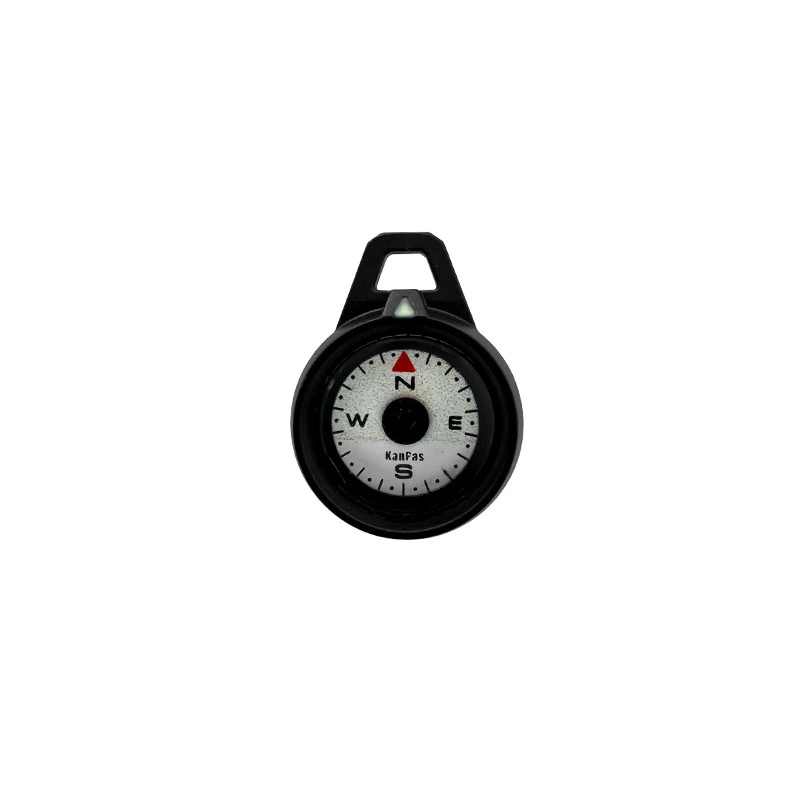 KanPas Luminous EDC Compass with zipper pull ring #EDC-18