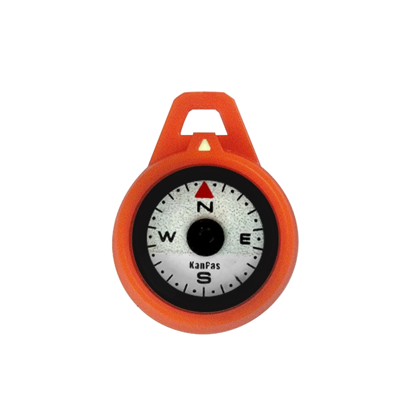 KanPas Luminous EDC Compass with zipper pull ring #EDC-18