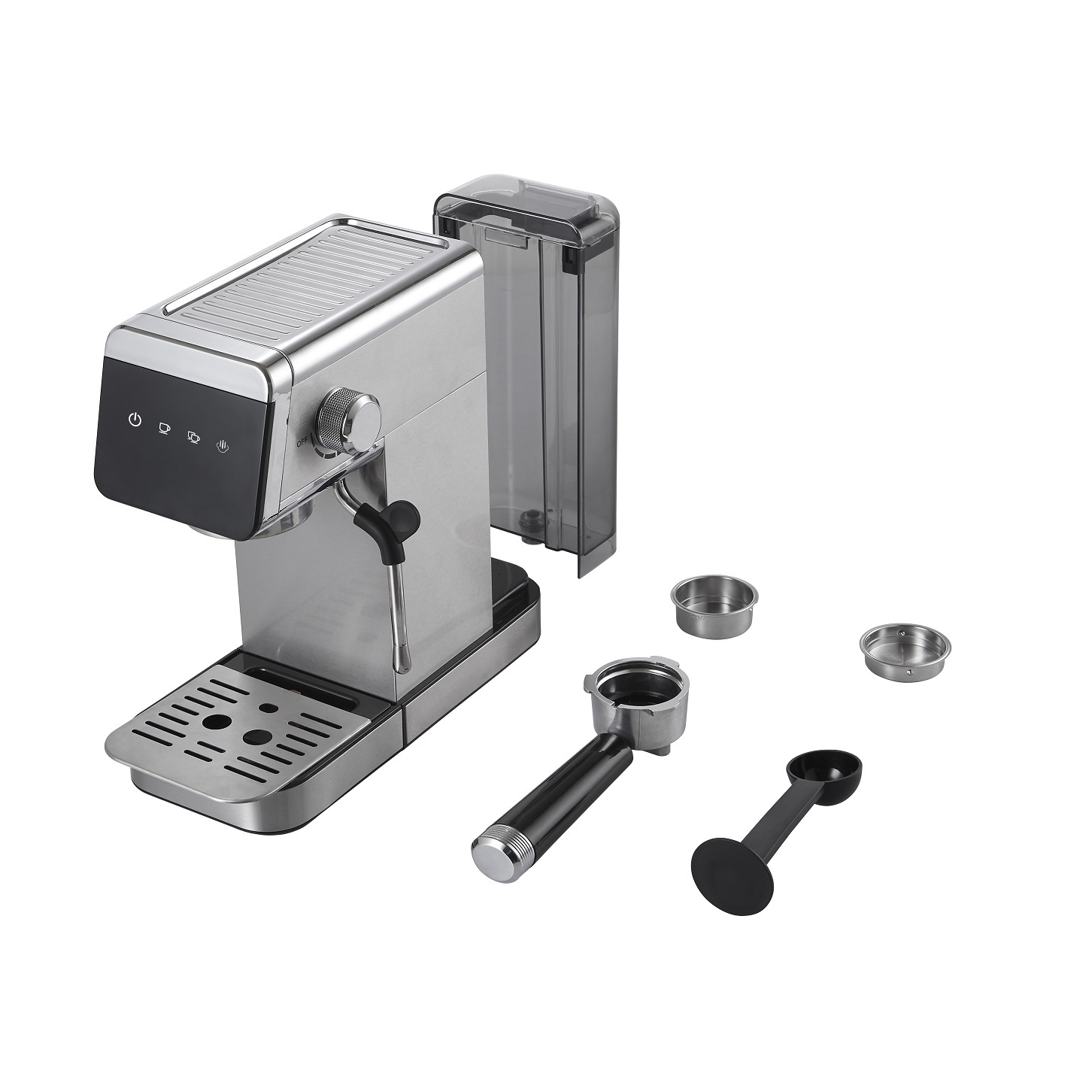 15 Bar Pump Pressure Espresso Coffee Machines With Powerful Milk Wand ...