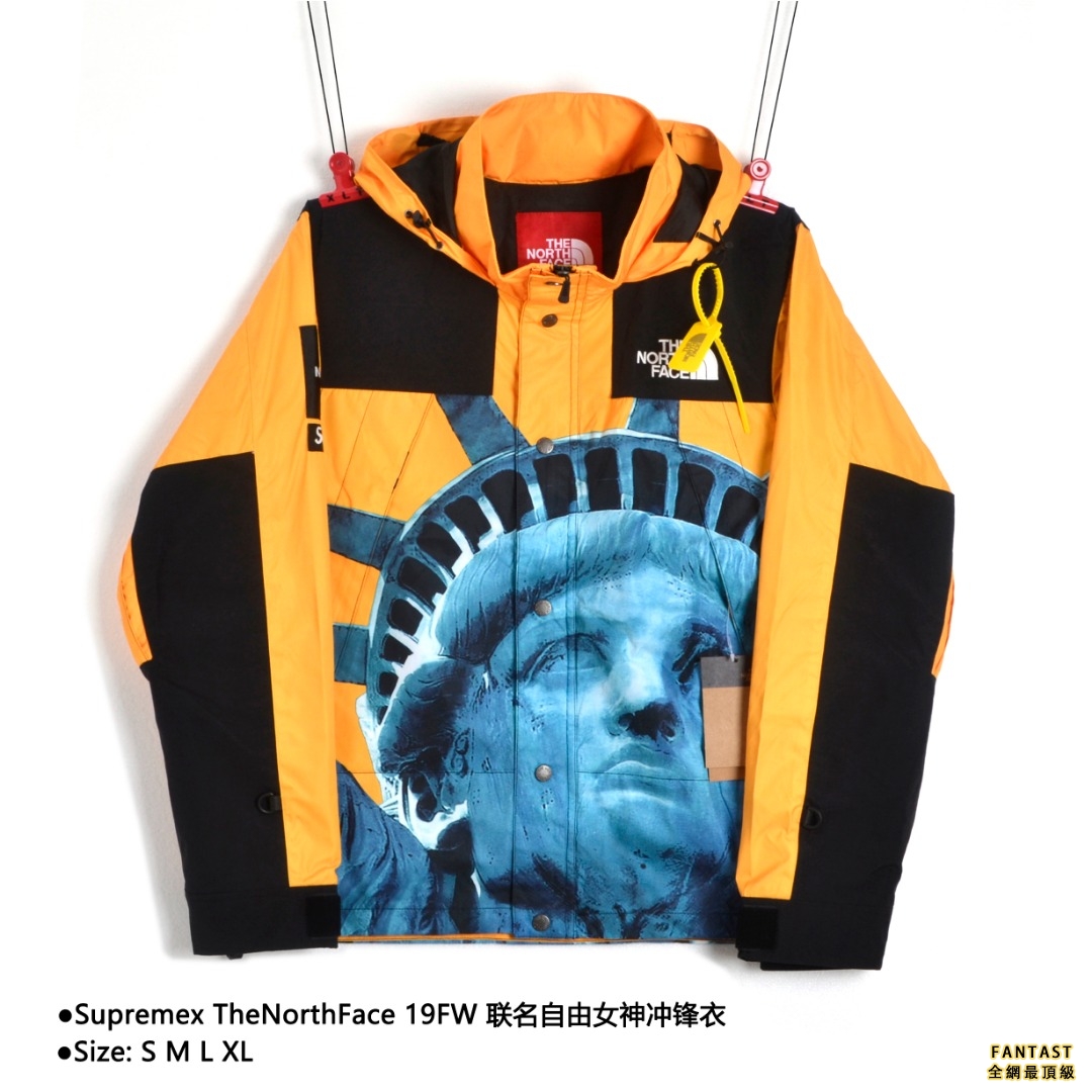 Supremex TheNorthFace 19FW 聯名自由女神衝鋒衣