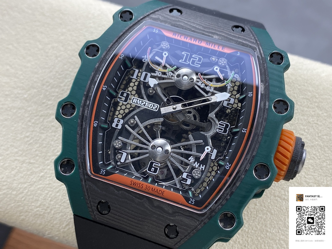 "全新高仿復刻理查德RM 2M21-02陀飛輪評測：融合傳統與創新的極致工藝"