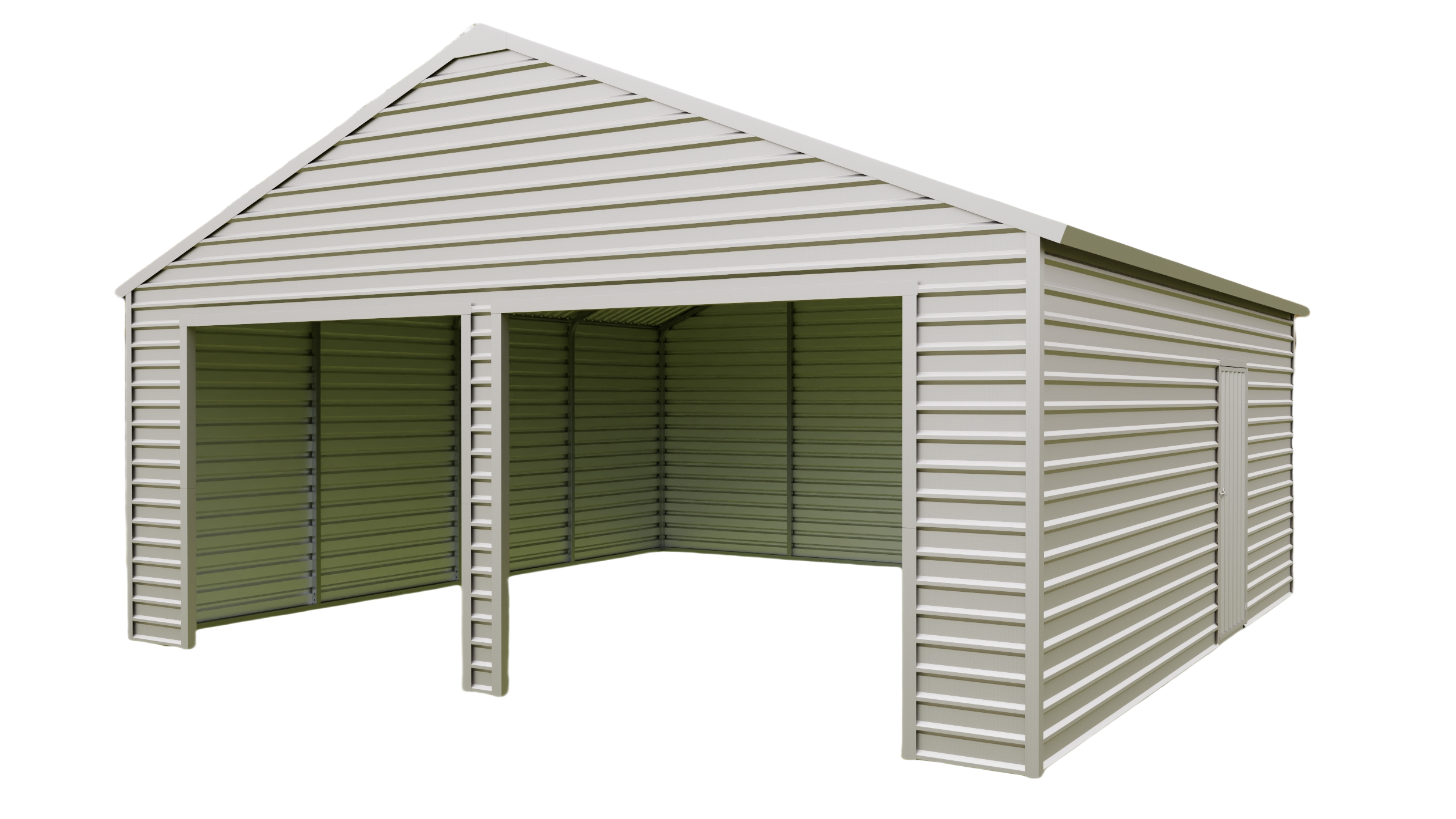 SELA Industrial 23 ft×22 ft Double Garage Metal Shed