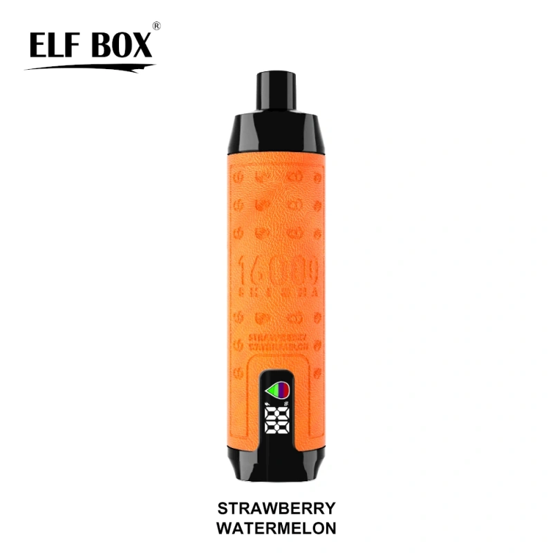 ELF BOX Shisha 16000 Puffs Disposable Vape LED Display Prefilled Pod ...