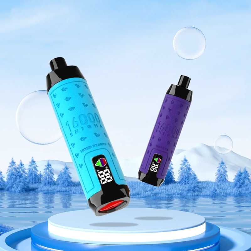 ELF BOX Shisha 16000 Puffs Disposable Vape LED Display Prefilled Pod ...