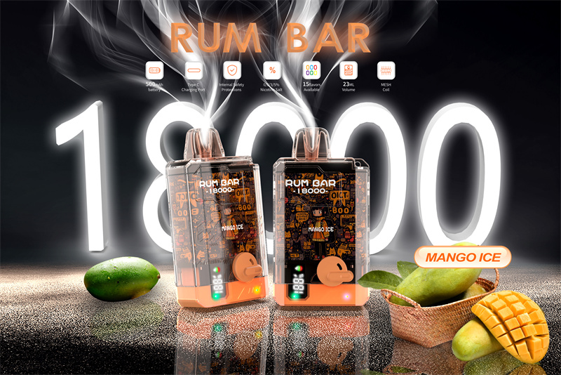 QST Rum Bar 18000 Puffs LED Display Wholesale Disposable Electronic ...