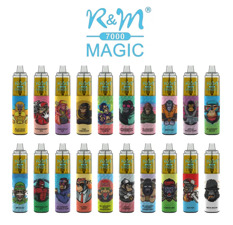R&M Randm Magic 9000 Puffs Wholesale Vape Disposable E Cigarette 18ml E ...