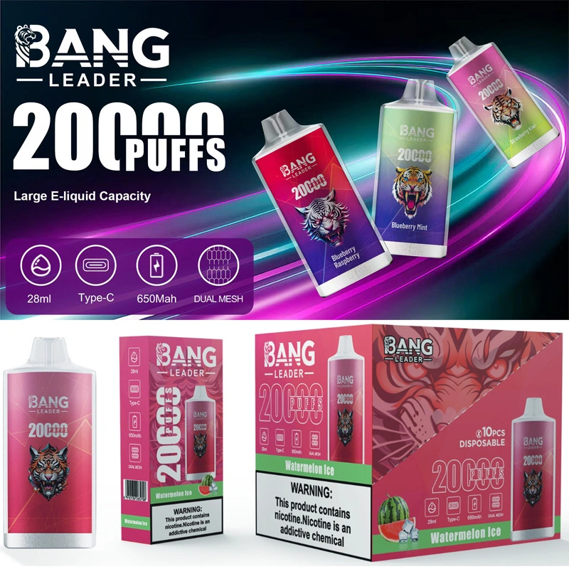 Bang Leader 20000 Puffs Crystal Wholesale Disposable Vape Puff 20K ...