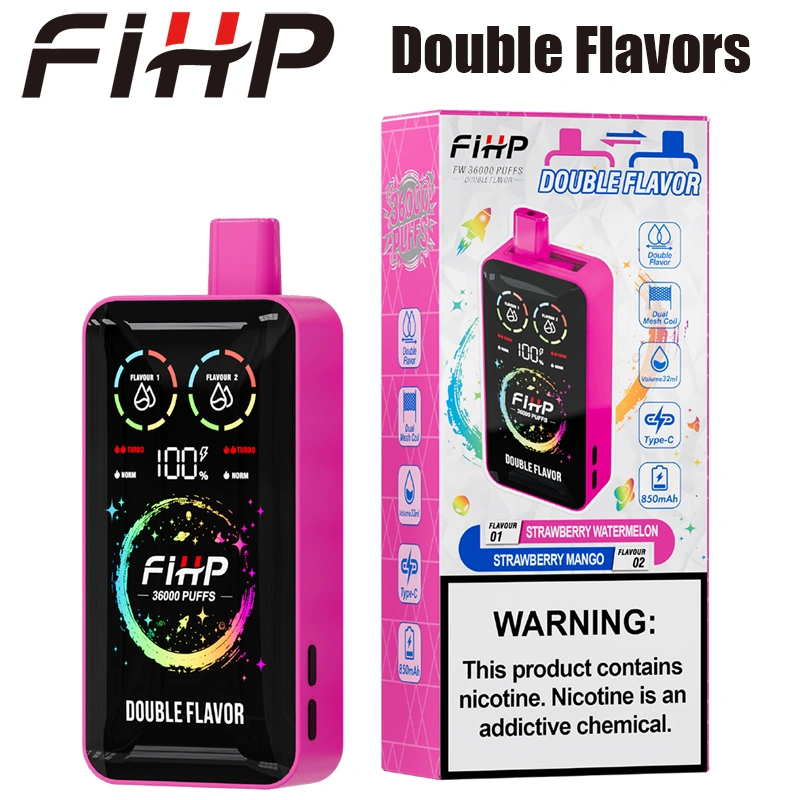 FIHP 36000 Puffs Double Flavors Full Smart Screen Disposable Vape Puff ...