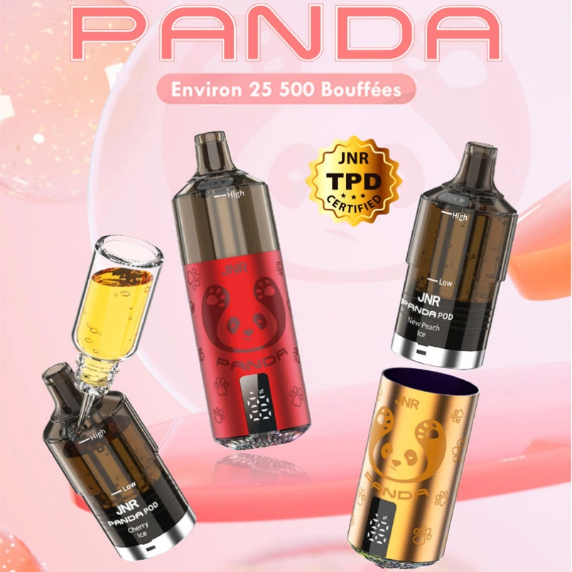 JNR Panda Replaceable Pod Kit TPD Compliant Vape 25500 Puffs Smart Screen