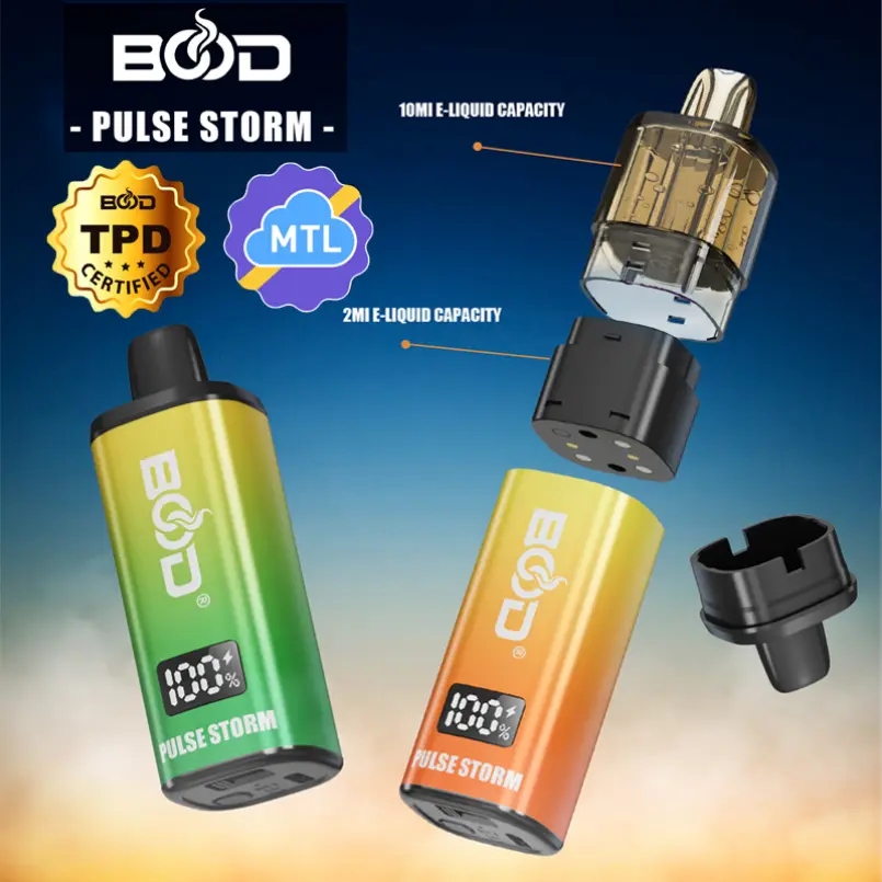 Bood Pulse Storm 12000 Puffs TPD Certified Disposable Vape Shop 2ml ...