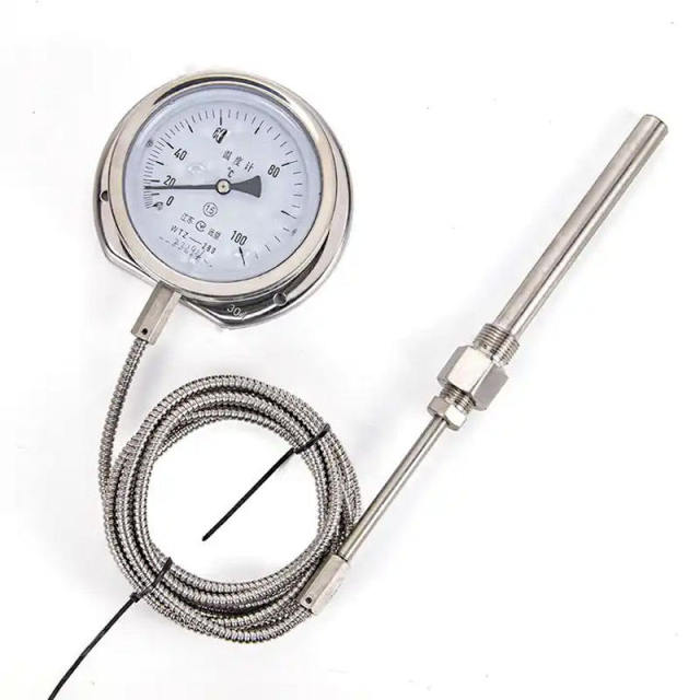 JIEXI-Stainless Steel Oil-Filled Thermometer for Marine Diesel Engines