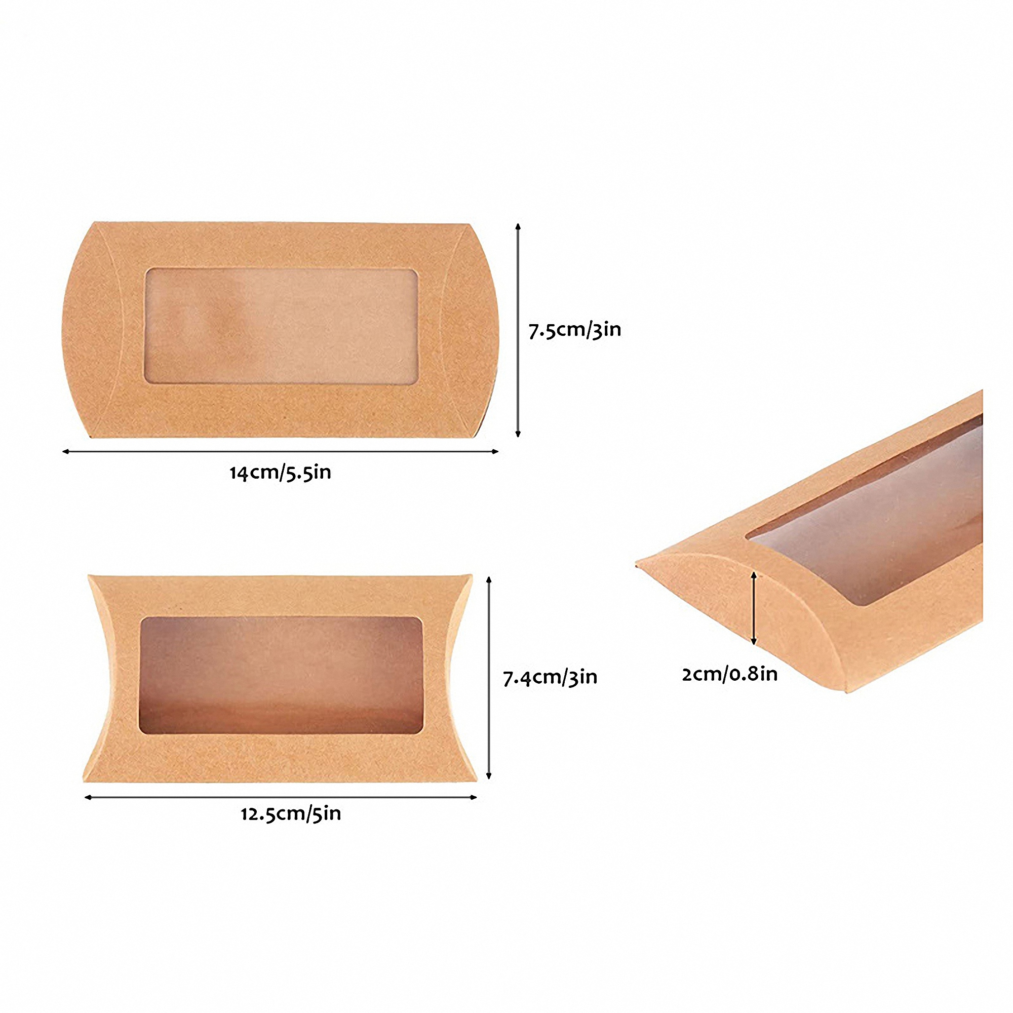 Kraft Pillow Boxes