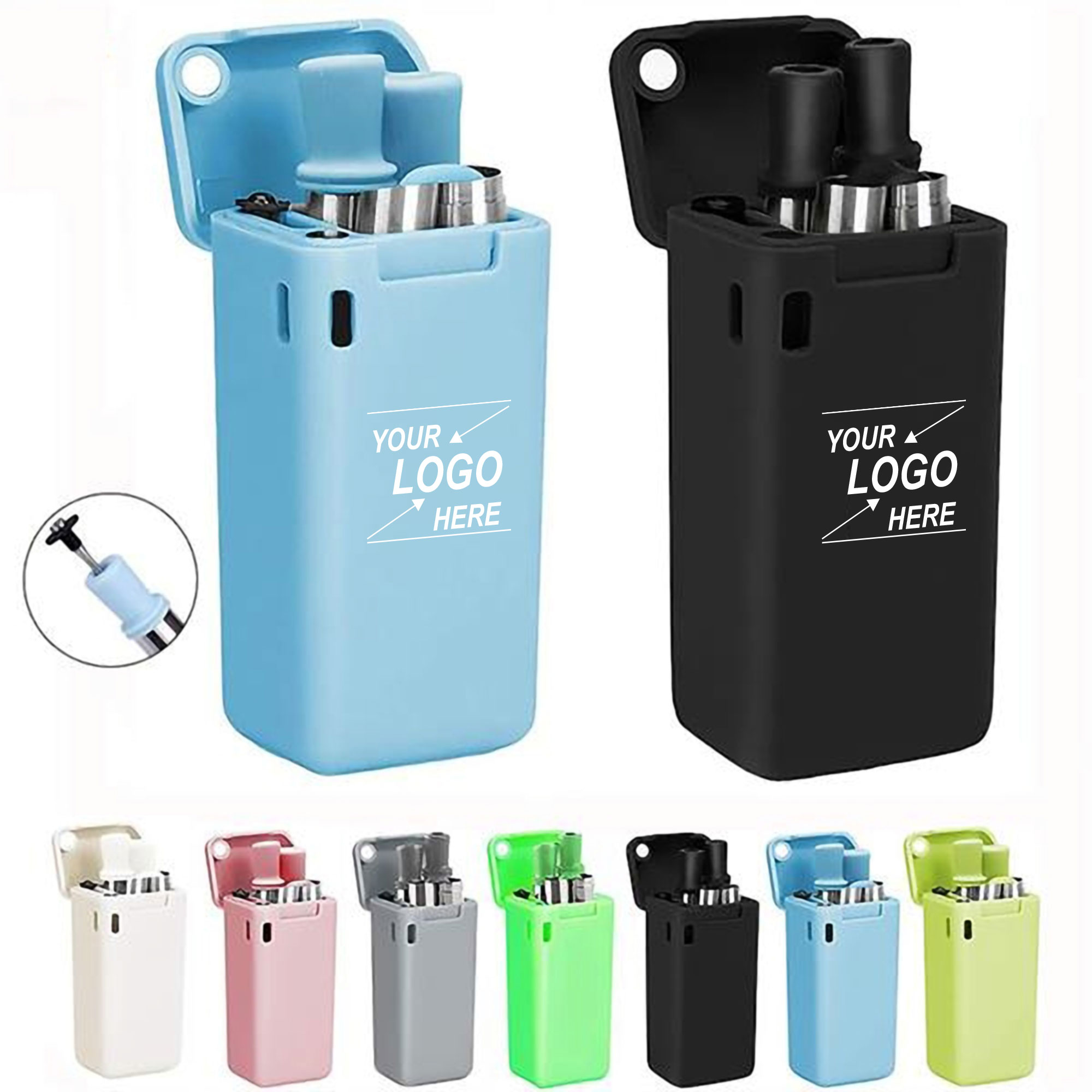 Stainless Steel Folding Straw Kit