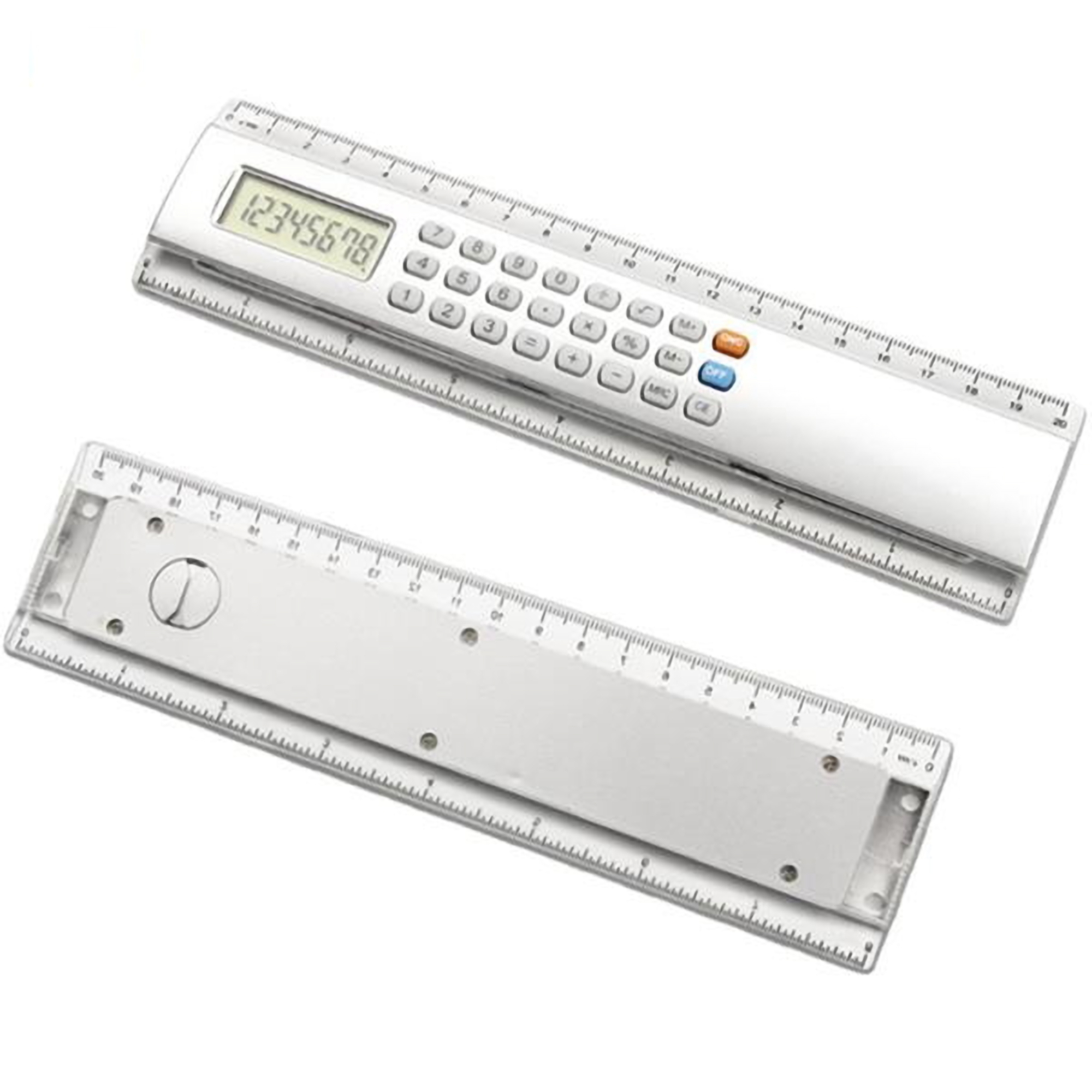 2-in-1 Plastic Ruler Calculator