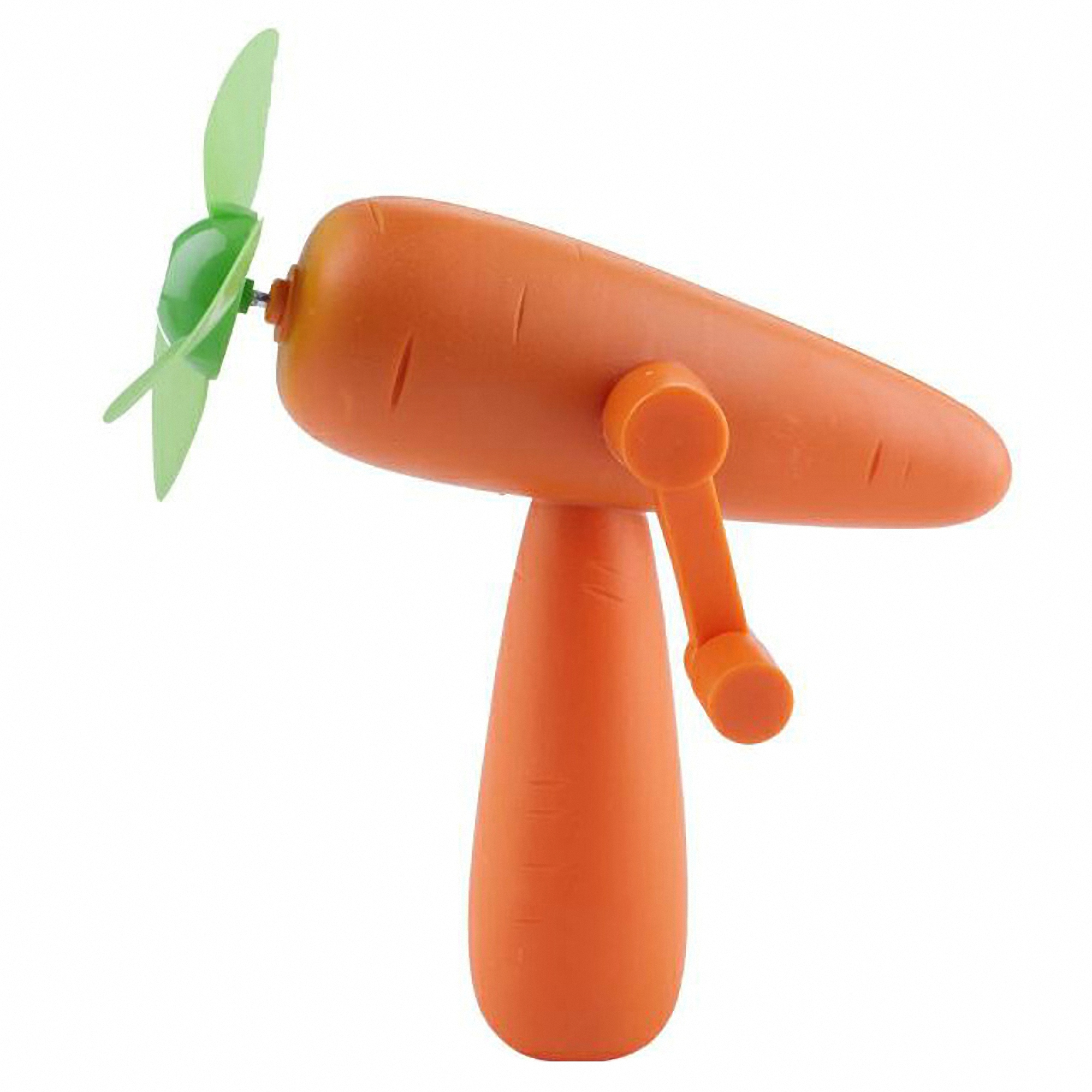 Hand Fan in Carrot Shape