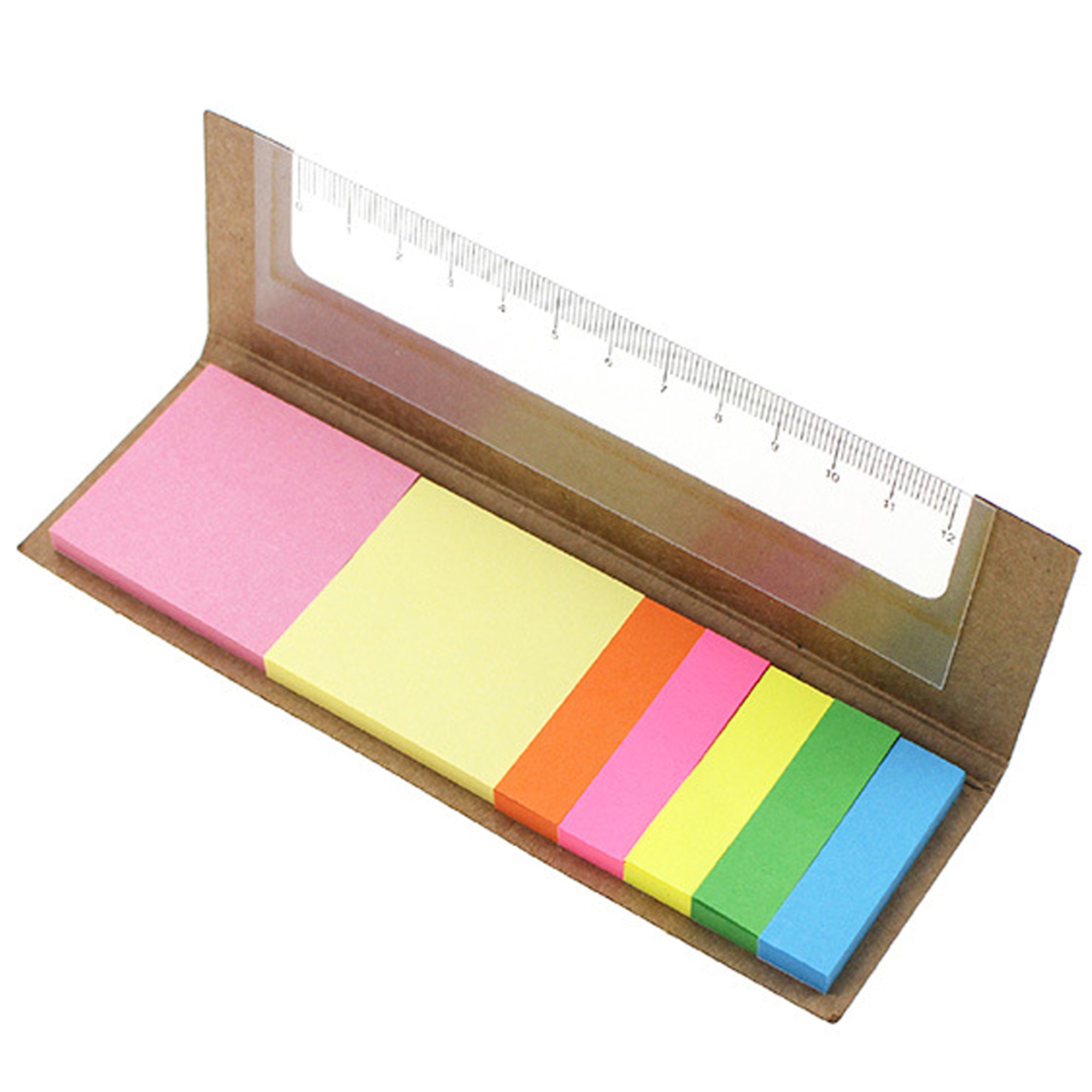Sticky Note Paper Booklet with Ruler