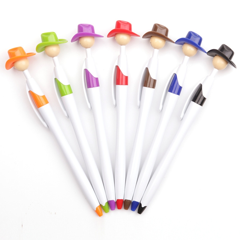 Ballpoint Pen with Cowboy Hat Topper