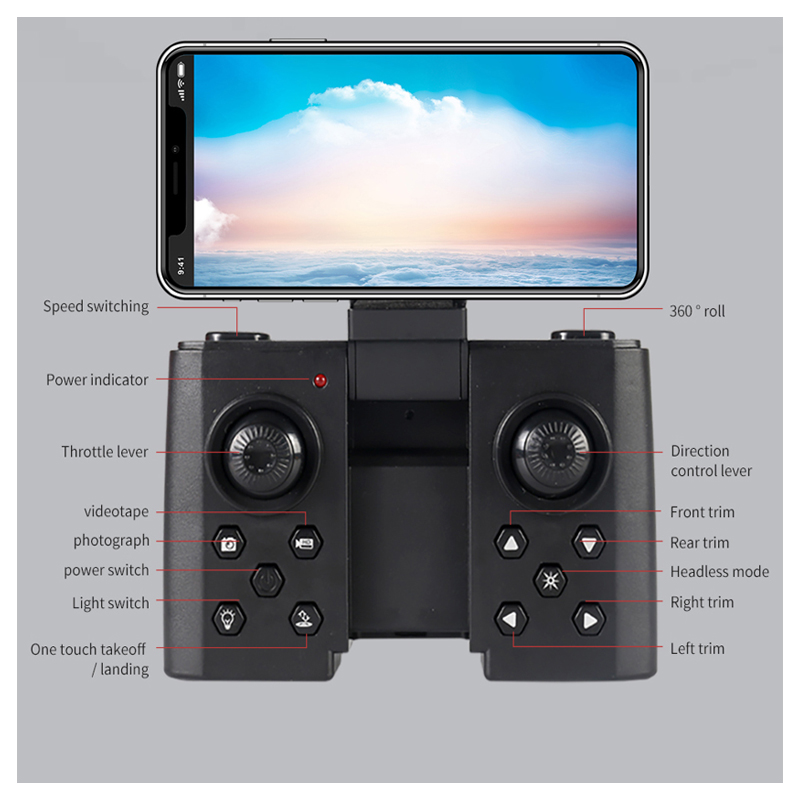 4K Dual Camera Foldable Drones