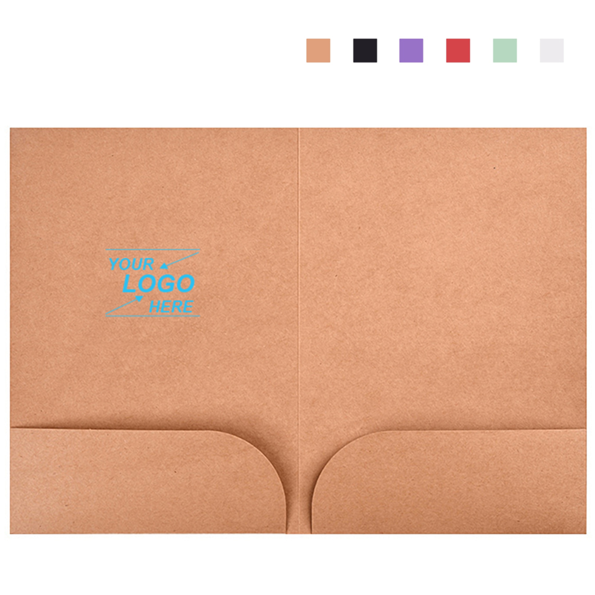 A4 Kraft Paper Double Insert File Folder