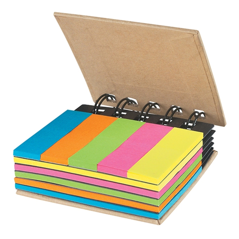 Neon Sticky Note Spiral Paper Booklet