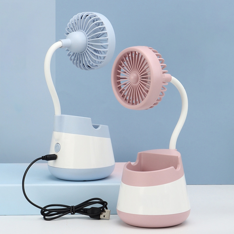 USB Handheld Fan With Mobile Phone Stand