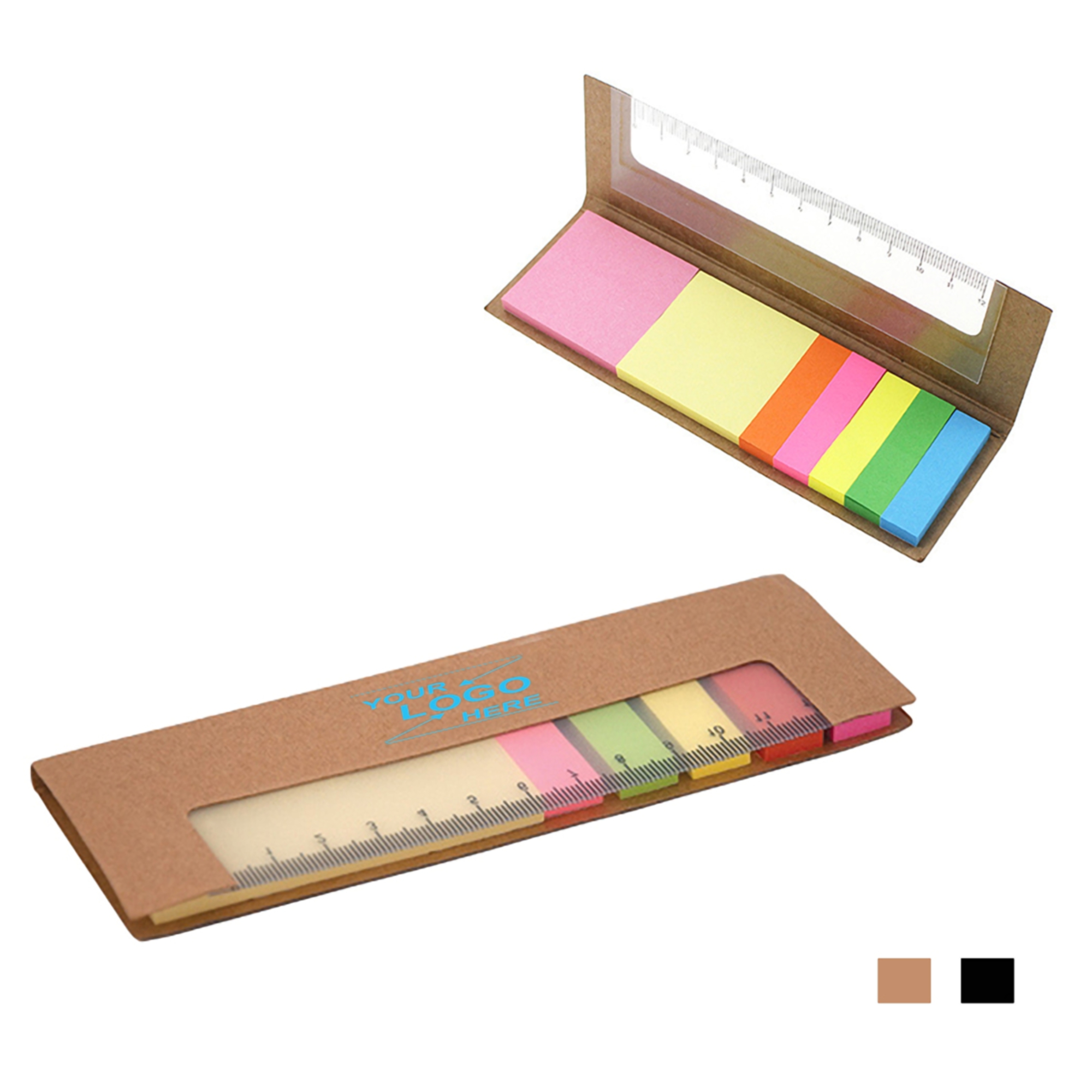 Sticky Note Paper Booklet with Ruler