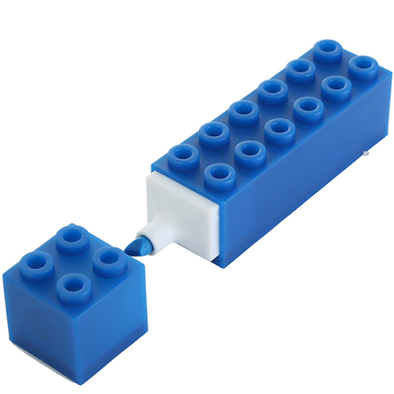 Large Plastic Building Block-Shaped Highlighter