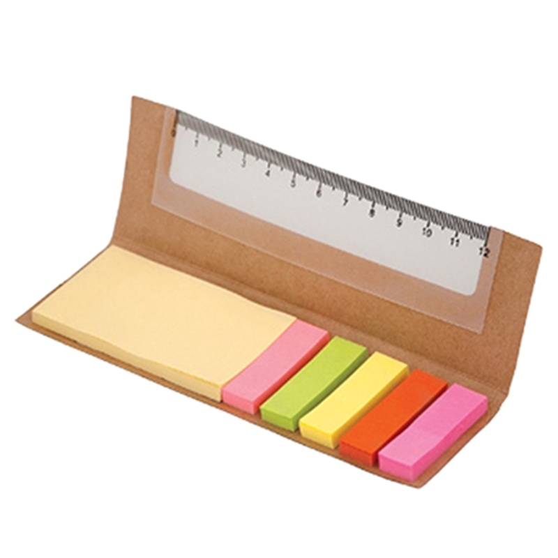 Sticky Note Paper Booklet with Ruler