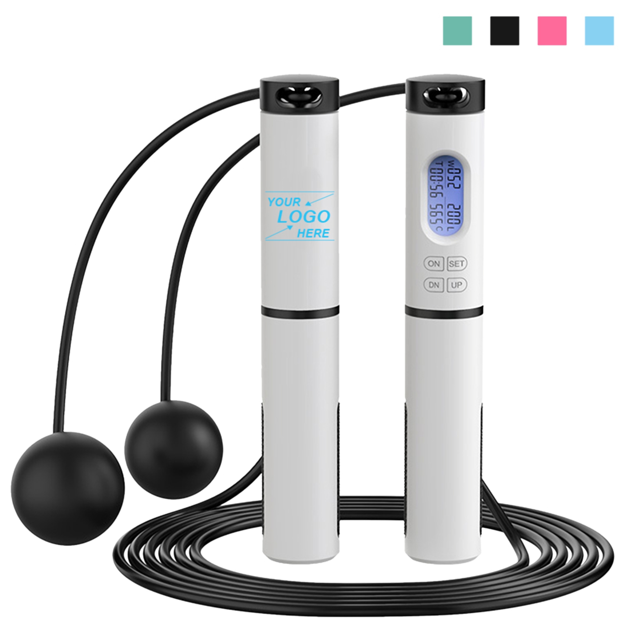 Weighted Cordless Skipping Rope with Counter