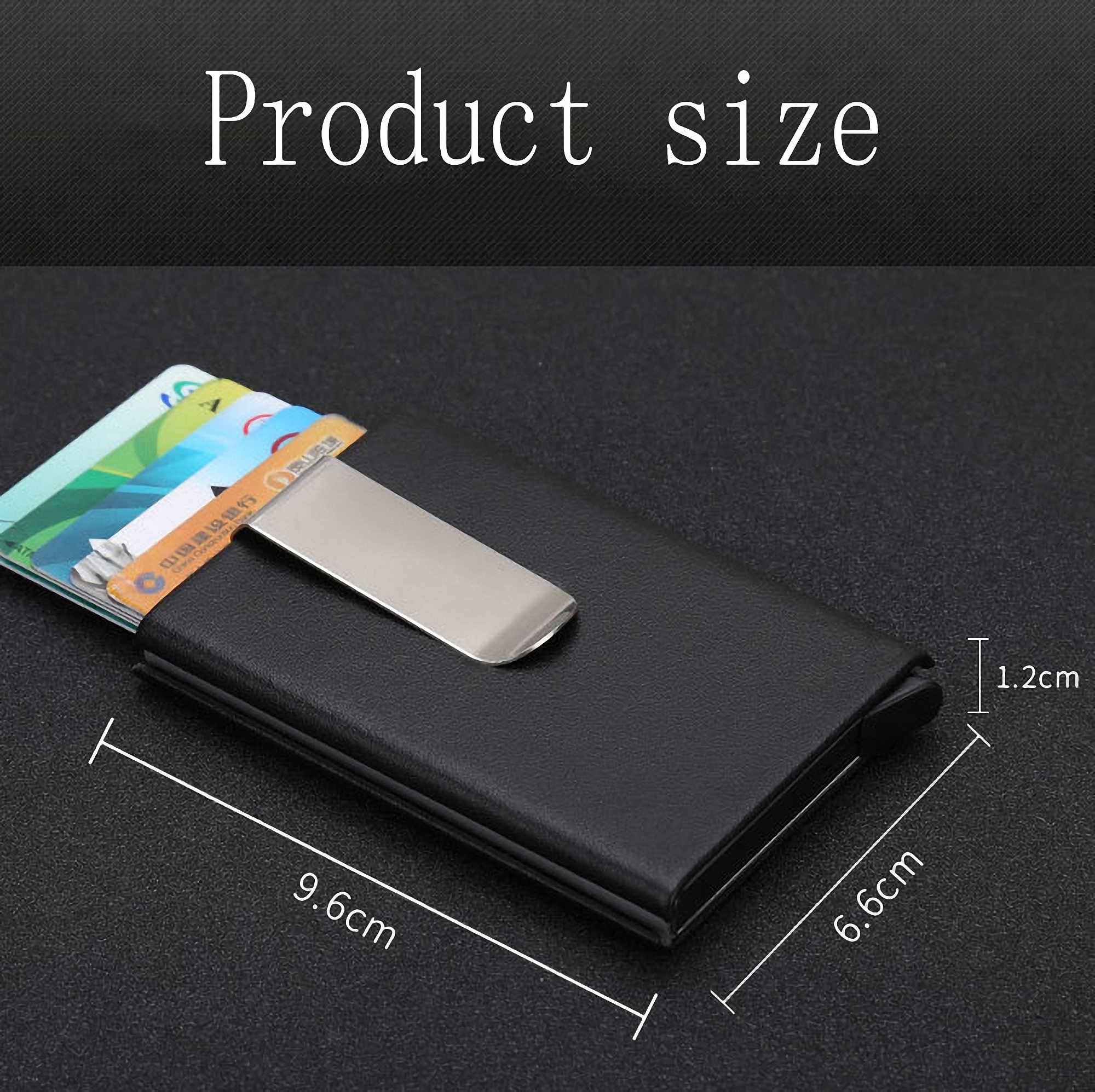 RFID Carbon Fibre Card Holder With Money Clip