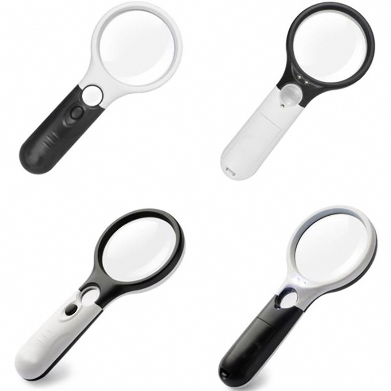 Handheld Acrylic Plastic Magnifier with LED Light