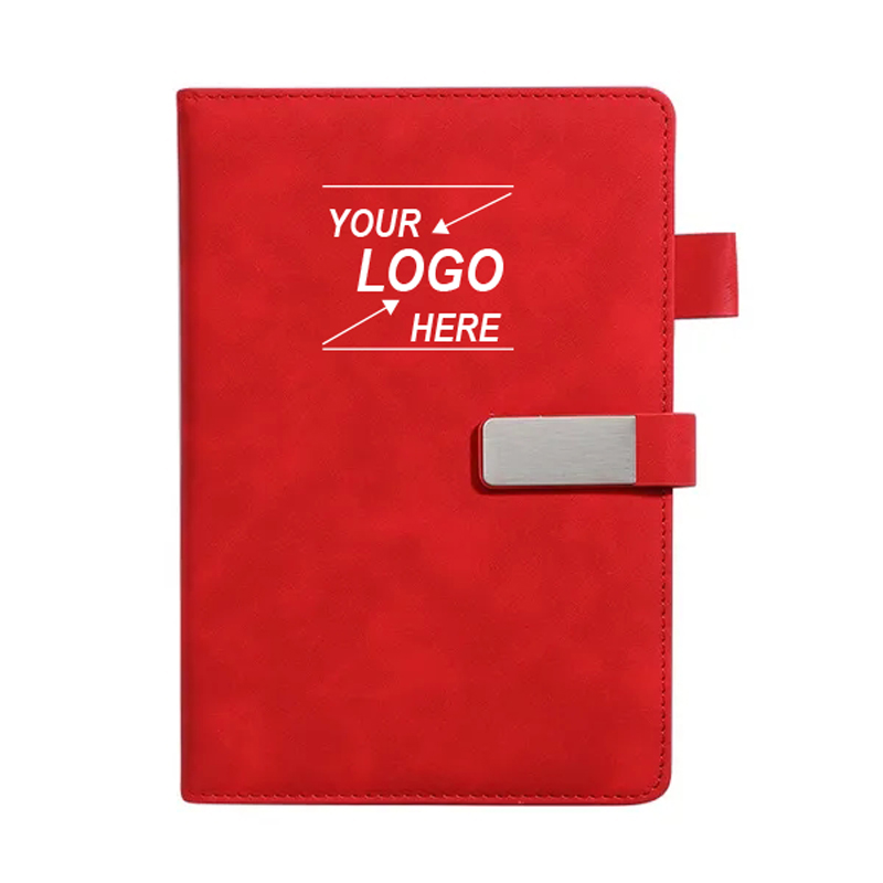 A5 Magnetic Leather Clasp Notebook,OFFICE